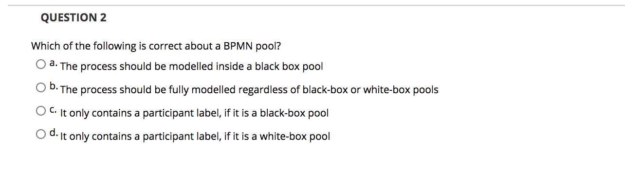 Solved QUESTION 2 b. Which of the following is correct about | Chegg.com