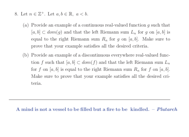 Solved Provide an example of a discontinuous everywhere | Chegg.com