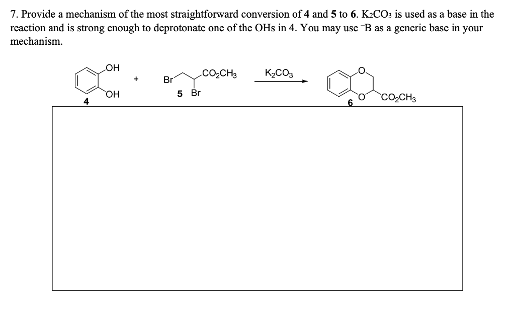 Solved Provide a mechanism of the most straightforward | Chegg.com