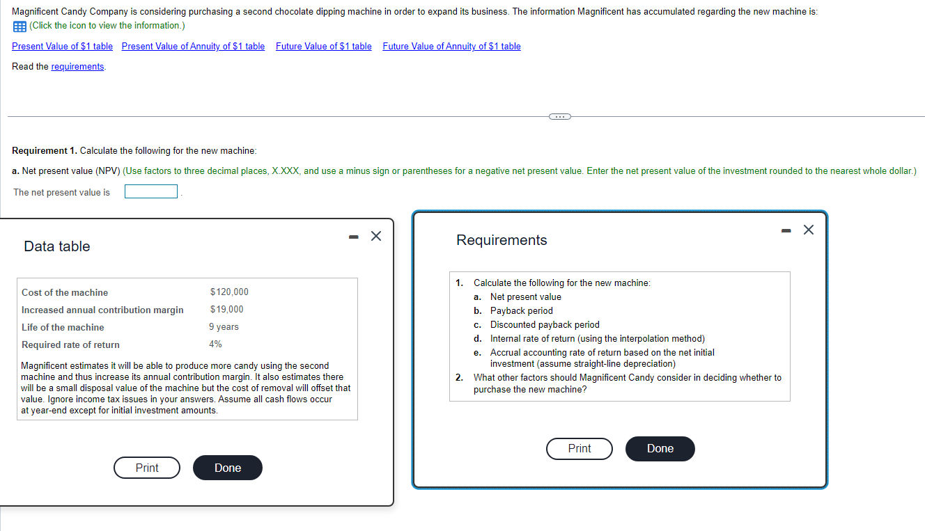 Solved (Click the icon to view the information.)Read the | Chegg.com