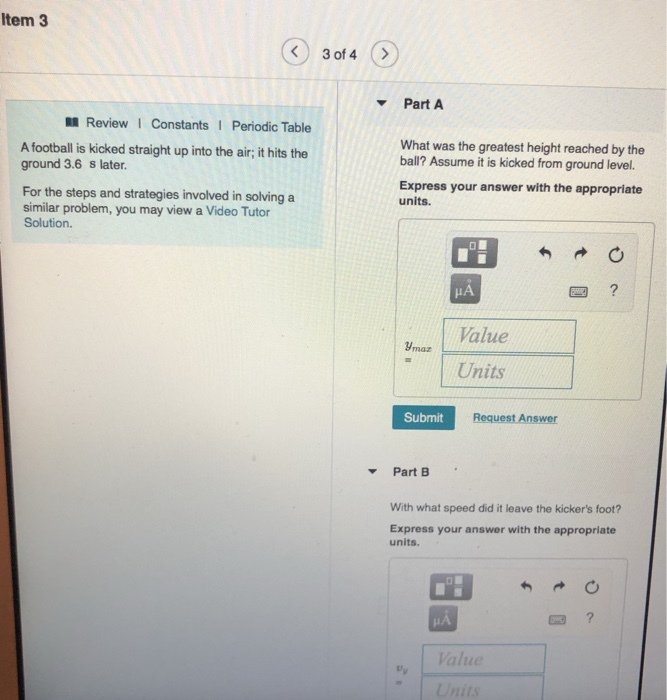 Solved Item 3 3 of4 PartA Review I Constants Periodic Table | Chegg.com