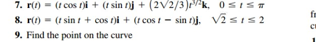 Solved Finding Tangent Vectors and Lengths In Exercises 1-8, | Chegg.com