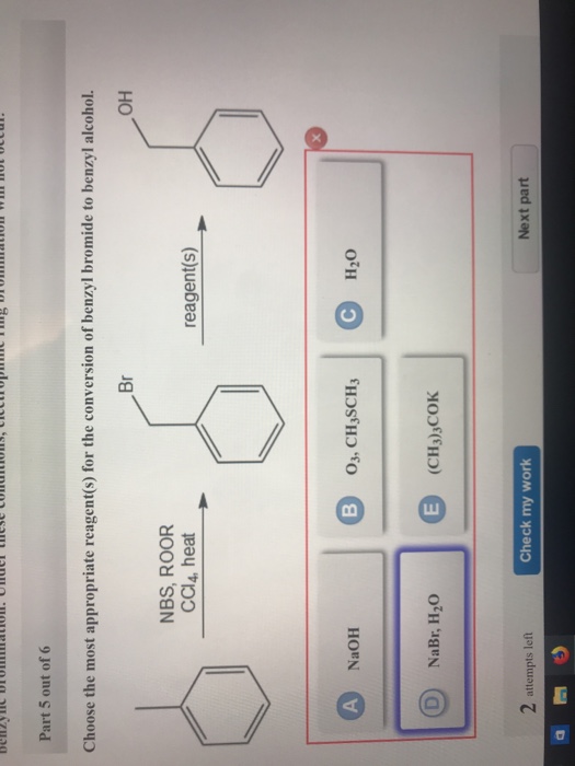 Solved Part 5 out of 6 Choose the most appropriate | Chegg.com