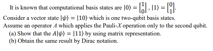 Solved It is known that computational basis states are | Chegg.com