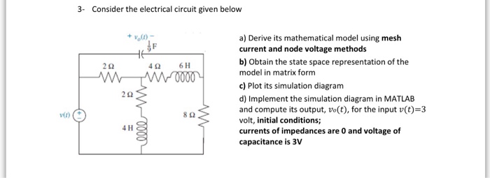 Solved 3- Consider the electrical circuit given below a) | Chegg.com