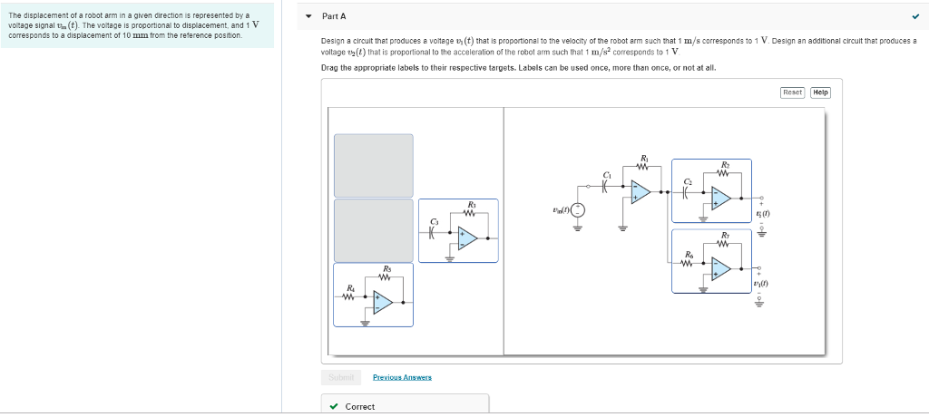Solved The displacement of a robot arm in a given direction | Chegg.com