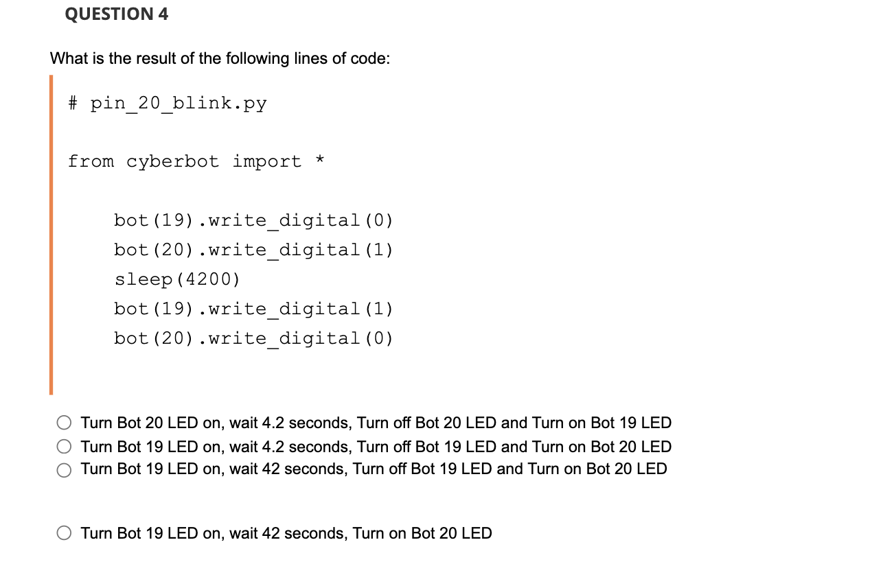 Solved QUESTION 4 What is the result of the following lines | Chegg.com