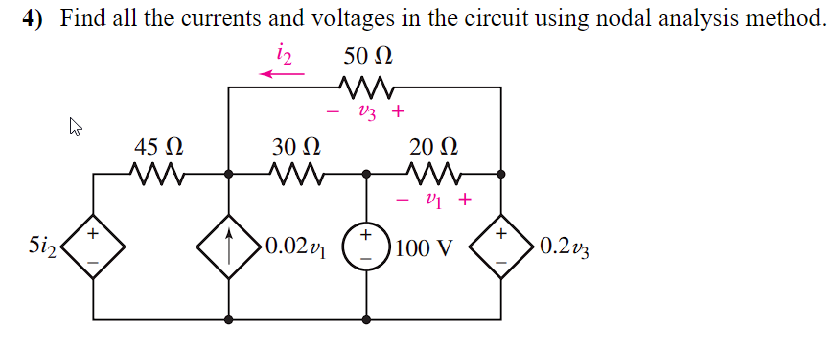 Solved Find all the currents and voltages in the circuit | Chegg.com