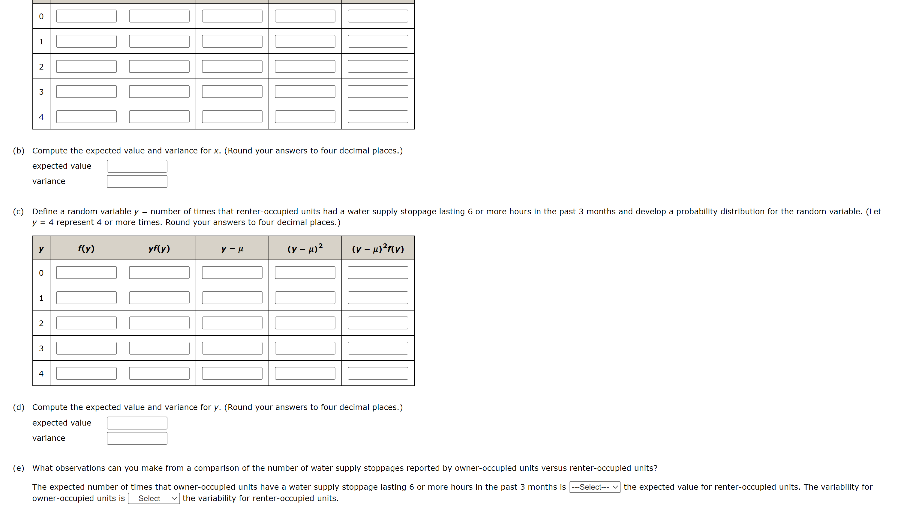 Solved B Compute The Expected Value And Vartance For X