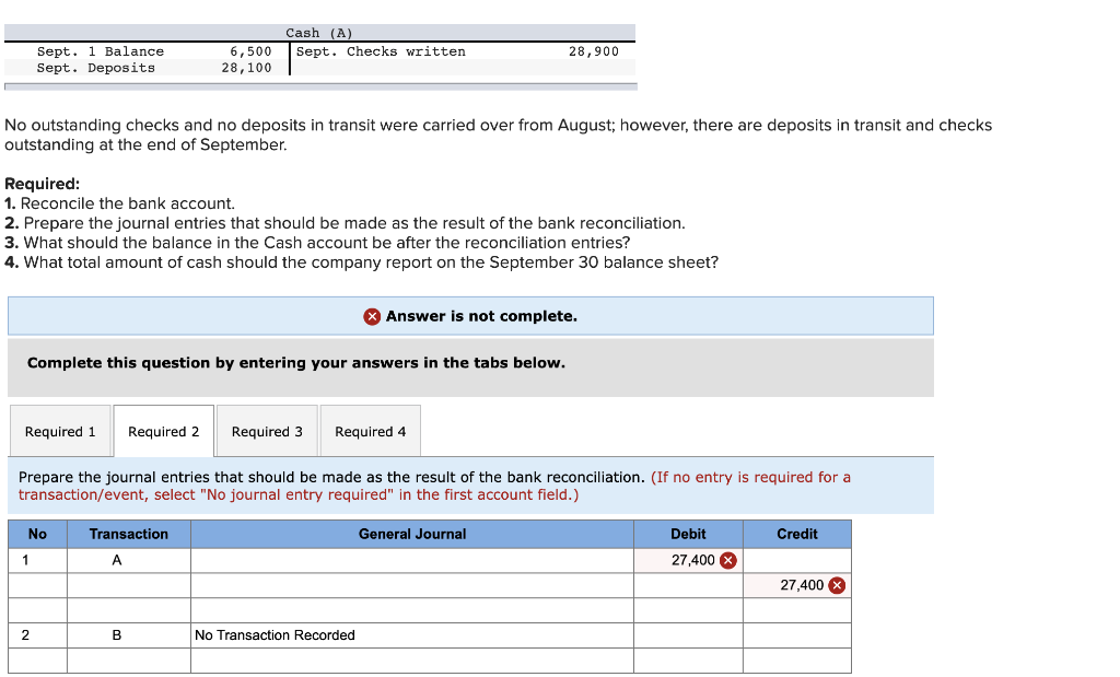 Solved The September 30 bank statement for Bennett Company | Chegg.com