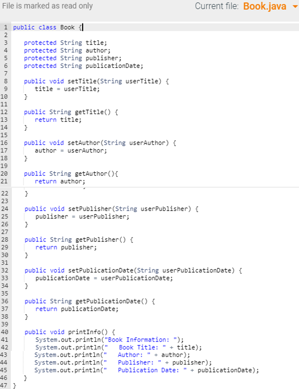 Solved File is marked as read only Current file: | Chegg.com