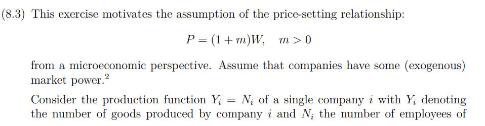 Solved 3) This exercise motivates the assumption of the | Chegg.com