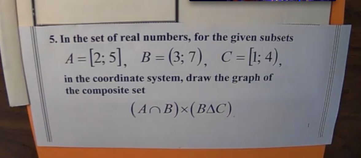 Solved 5. In the set of real numbers, for the given subsets | Chegg.com