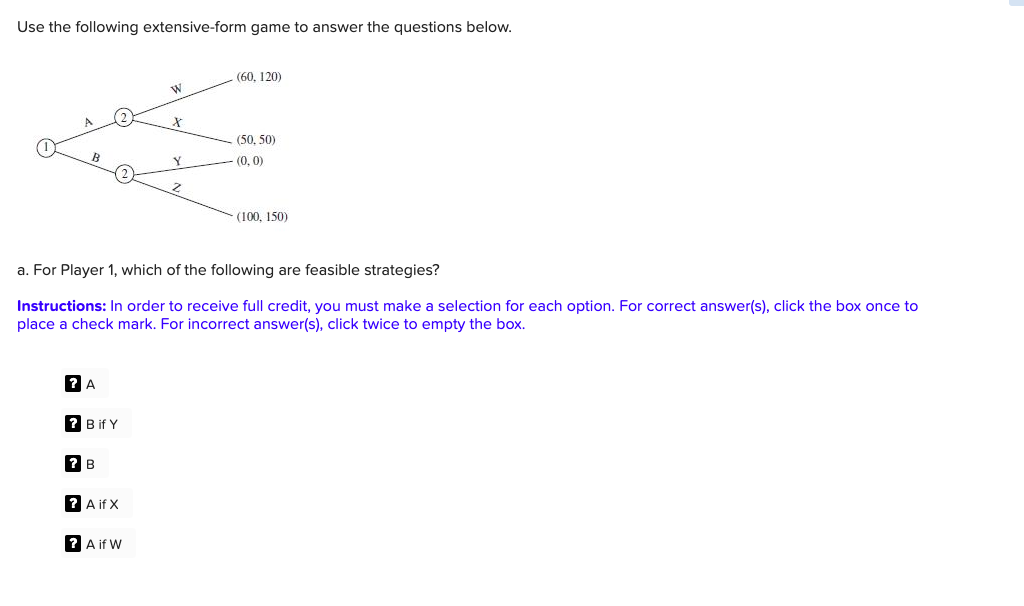 Solved Use the following extensive-form game to answer the | Chegg.com