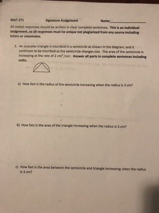 Solved MAT 271 Signature Assignment Name All verbal | Chegg.com