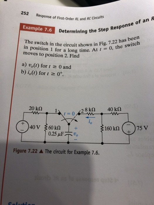 Solved 252 Response of First-Order RL and RC C Circuits | Chegg.com