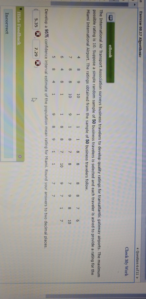 Solved as Exercise 08.17 Algorithmic Question 4 of 11 Check | Chegg.com