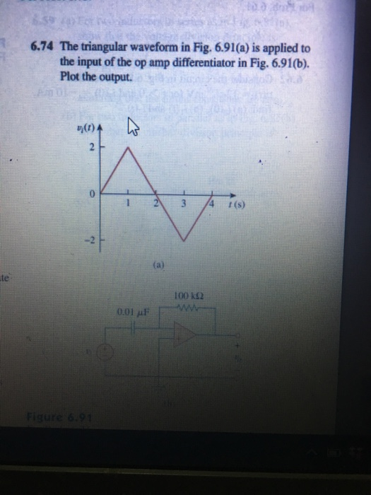 Solved 674 The Triangular Waveform In Fig 691a Is