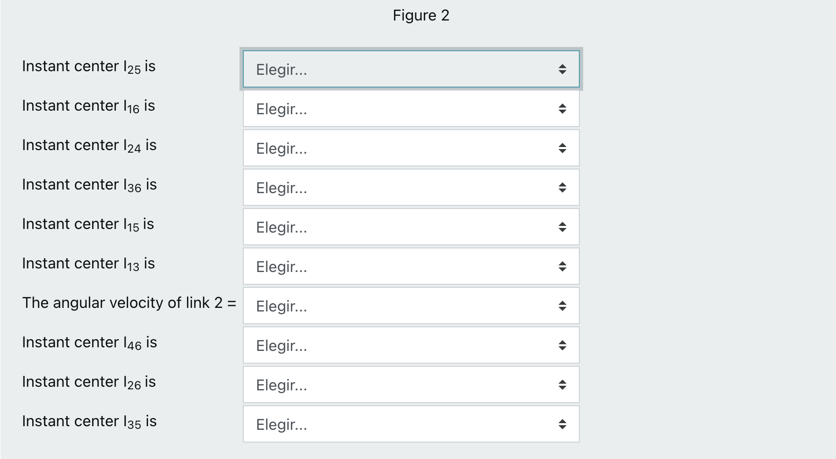 Solved For the mechanism shown in the Figure 1, the instant | Chegg.com