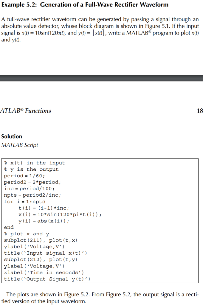 Exercise 4-8: MATLAB functions and M- files Study | Chegg.com
