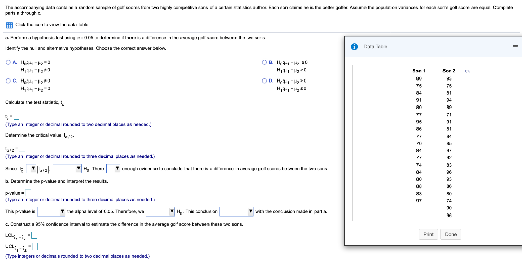 Solved The accompanying data contains a random sample of | Chegg.com