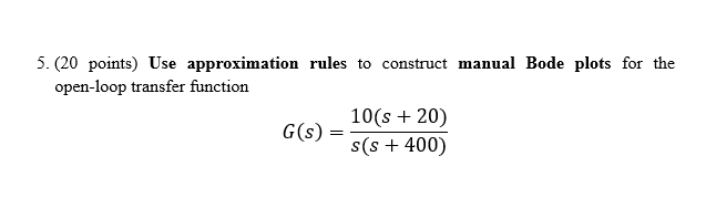 Solved 520 Points Use Approximation Rules To Construct 6296