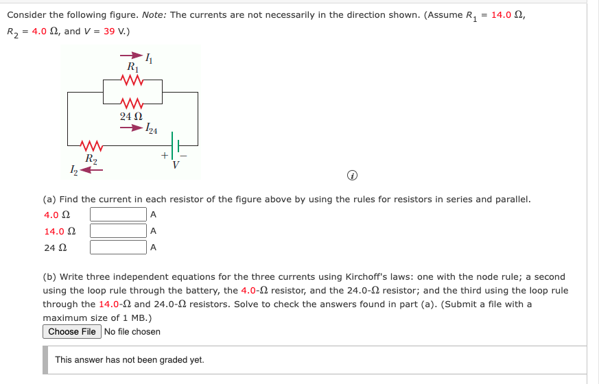 Solved Consider the following figure. Note: The currents are | Chegg.com