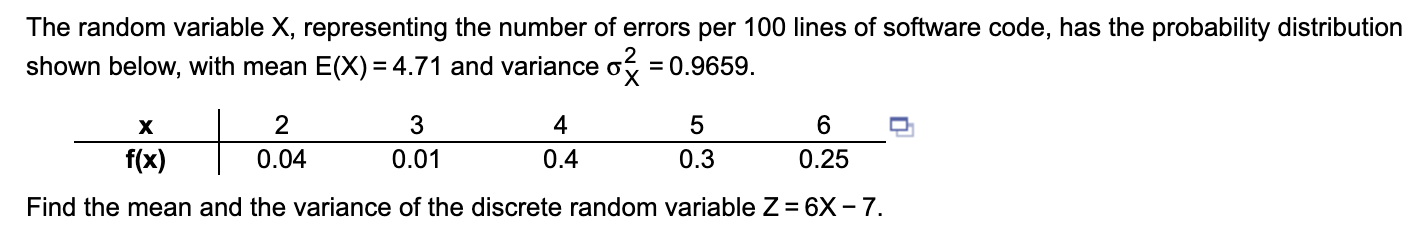 Solved The random variable X, representing the number of | Chegg.com