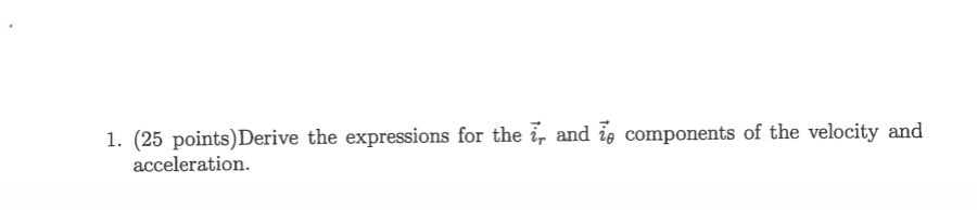 Solved 1. (25 points)Derive the expressions for the ir and | Chegg.com