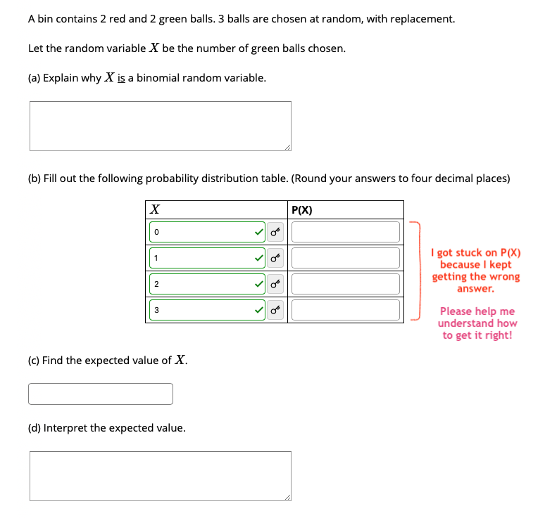 Solved A bin contains 2 red and 2 green balls. 3 balls are | Chegg.com
