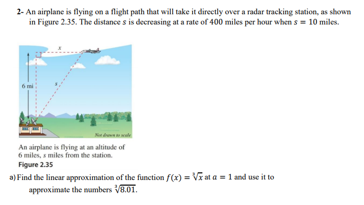 Solved 2- An airplane is flying on a flight path that will | Chegg.com