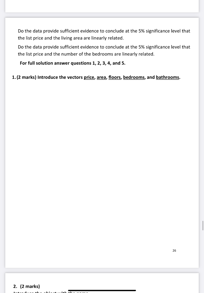 Solved Problem 8. (2+2+2+2+2=10 marks) The price for a | Chegg.com
