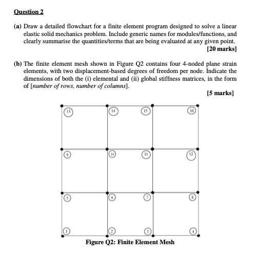 Question 2 (a) Draw a detailed flowchart for a finite | Chegg.com