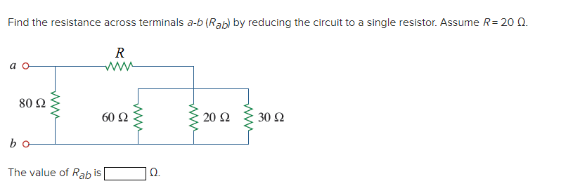 Solved Find the resistance across terminals a−b(Rab) by | Chegg.com