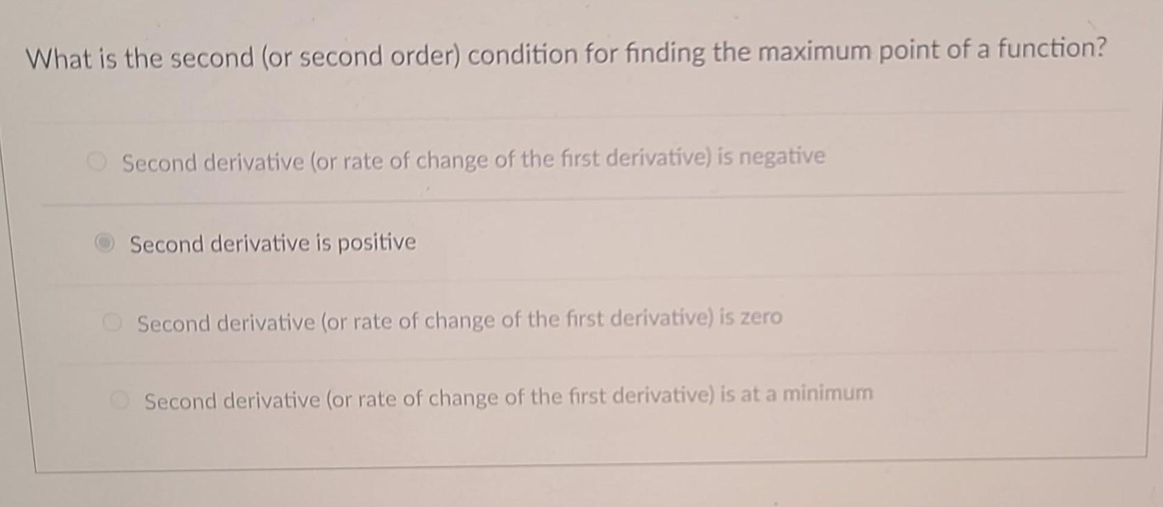 Solved What is the second (or second order) condition for | Chegg.com