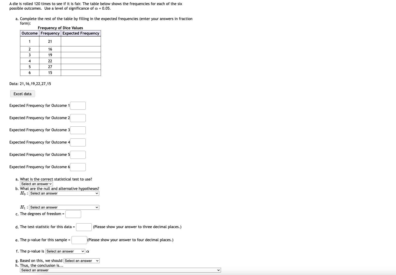 Solved Hint: Helpful Video −1+[ Help 죽Expected Frequency for | Chegg.com