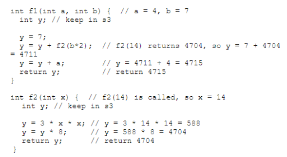 Solved [50 pts total] Non-Leaf Function Calls \& Saving | Chegg.com