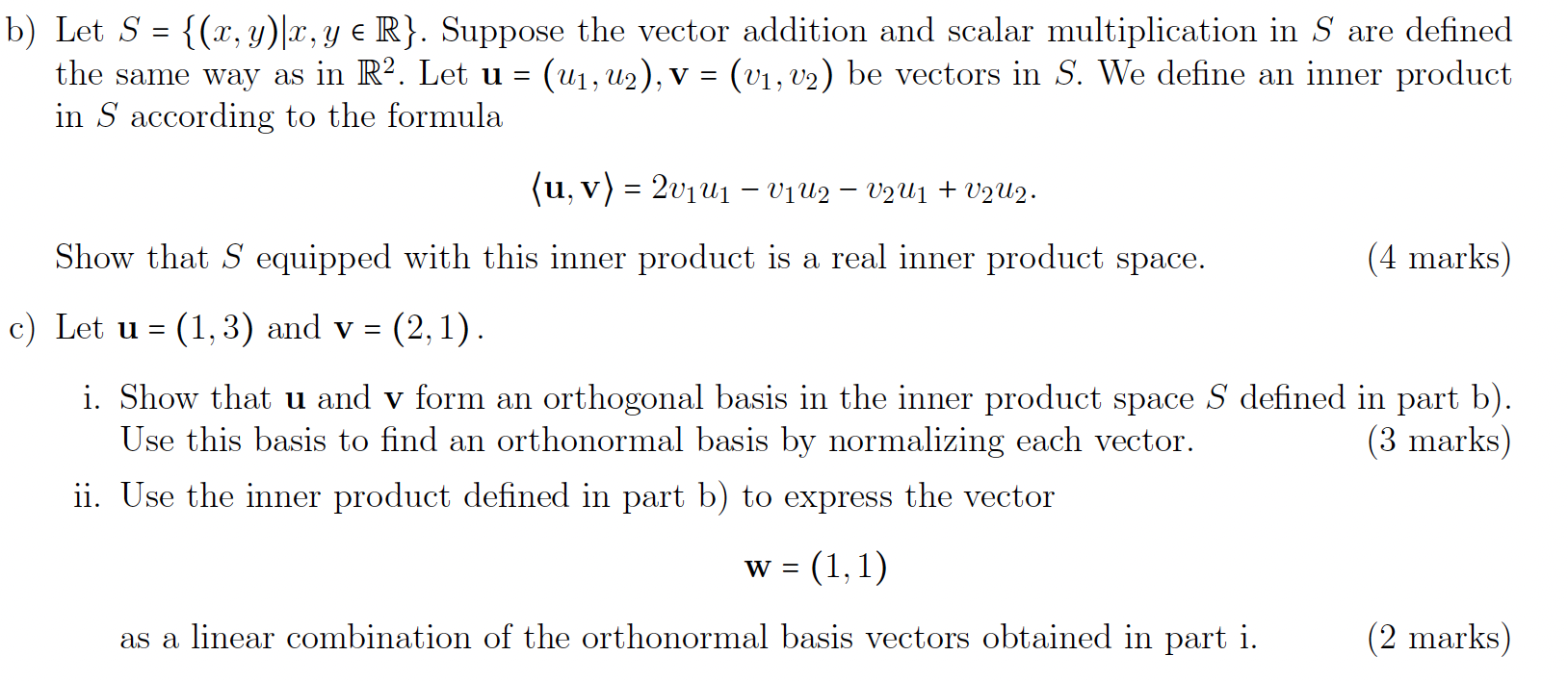 Solved b) Let S={(x,y)∣x,y∈R}. Suppose the vector addition | Chegg.com
