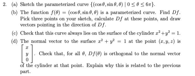 (a) Sketch the parameterized curve | Chegg.com