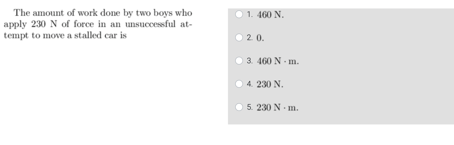 Solved The amount of work done by two boys who460N.apply | Chegg.com