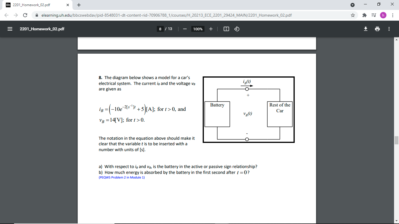 Solved Bb 2201_Homework_02.pdf х + → C | Chegg.com