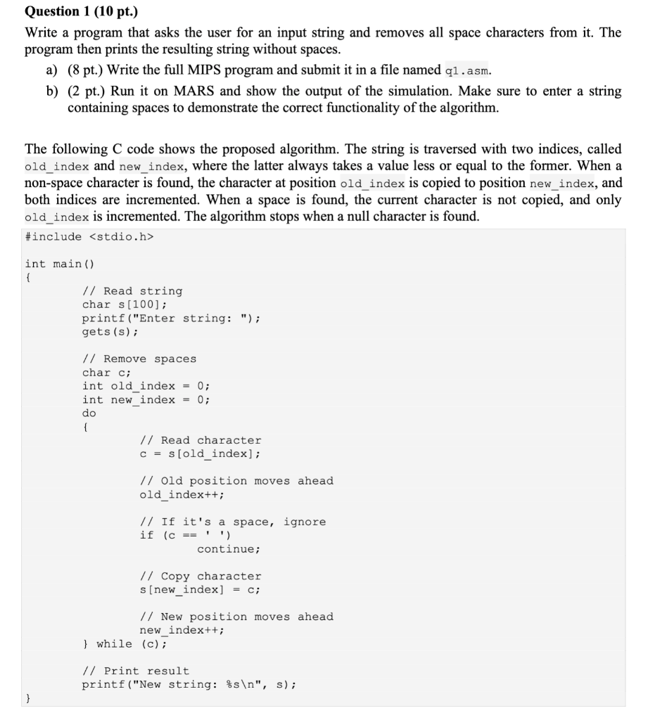 Solved Question 1 10 Pt Write A Program That Asks The 