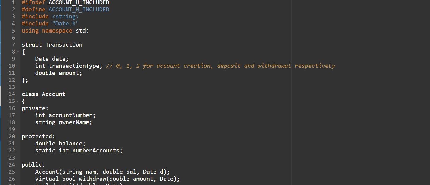 Solved Please code the following in C++ and include main.cpp | Chegg.com