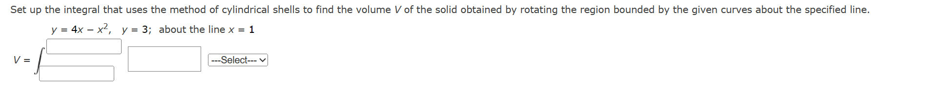Solved Set up the integral that uses the method of | Chegg.com