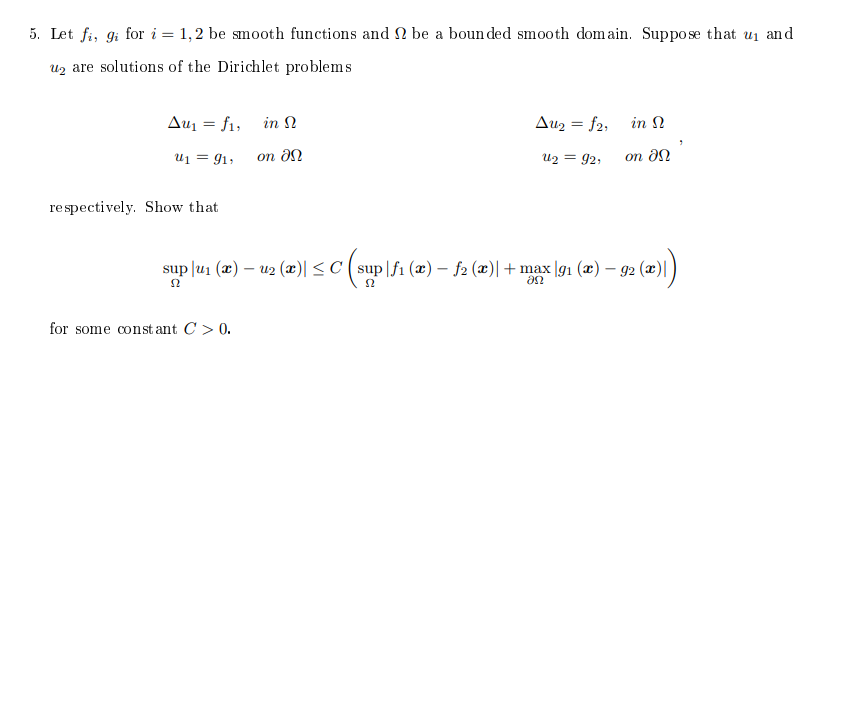 Solved 5. Let fi, gi for i=1,2 be smooth functions and 2 be | Chegg.com