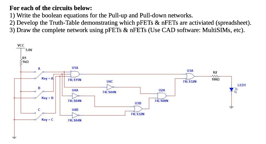 For each of the circuits below: 1) Write the boolean | Chegg.com