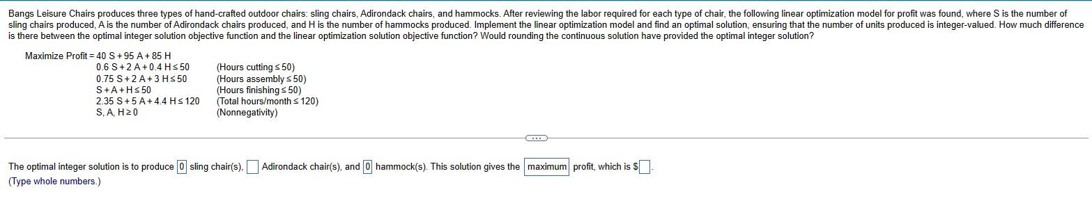 Solved is there between the optimal integer solution | Chegg.com