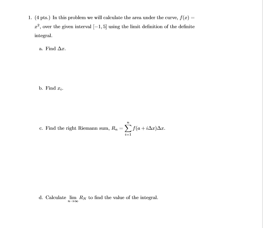 Solved 1. (4 pts.) In this problem we will calculate the | Chegg.com Solved 1. (4 pts.) In this problem we will calculate the | Chegg.com