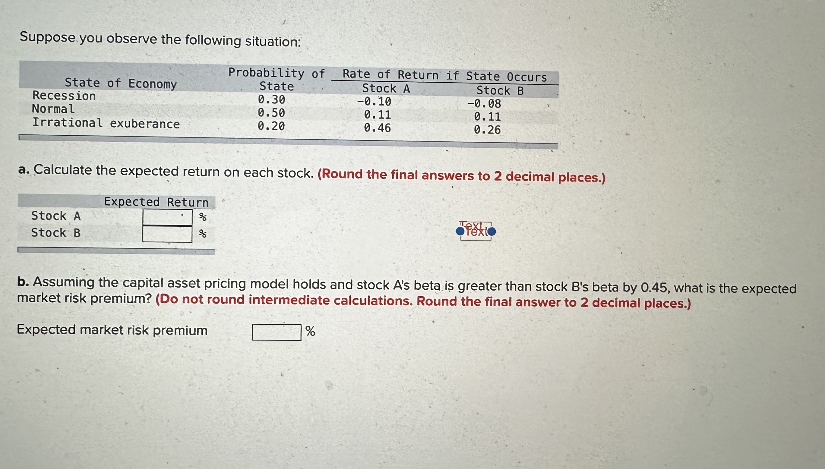 Solved Suppose you observe the following situation:a. | Chegg.com