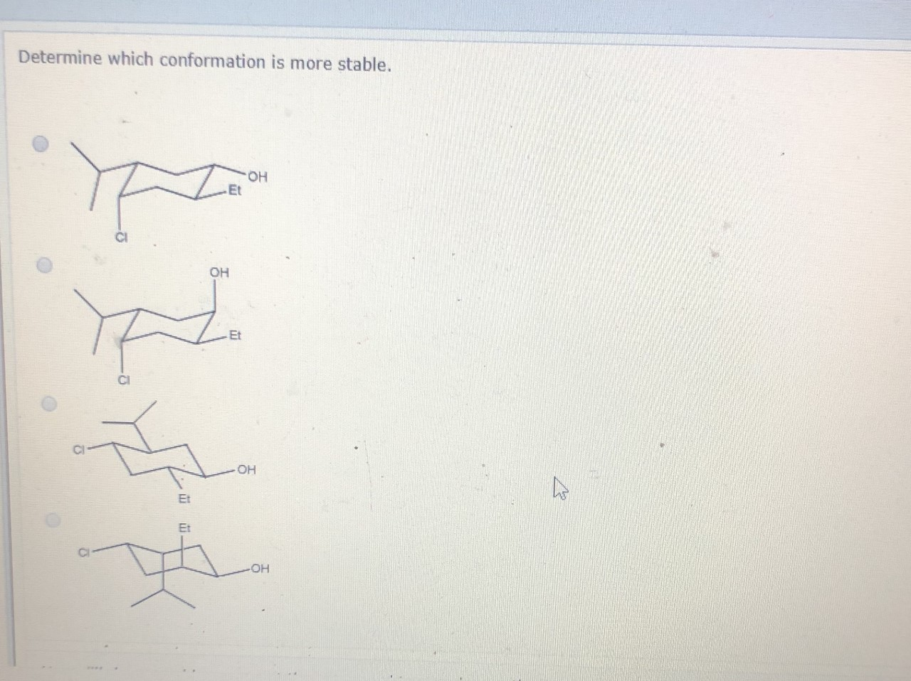 Solved Question 16 Consider the following tetra-substituted | Chegg.com